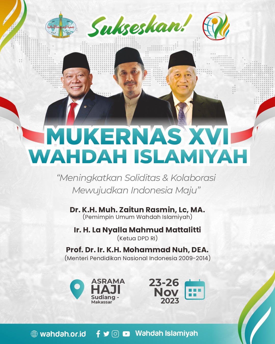Ustadz Zaitun Imbau Kader Wahdah Islamiyah Jadikan Mukernas XVI Sebagai ...